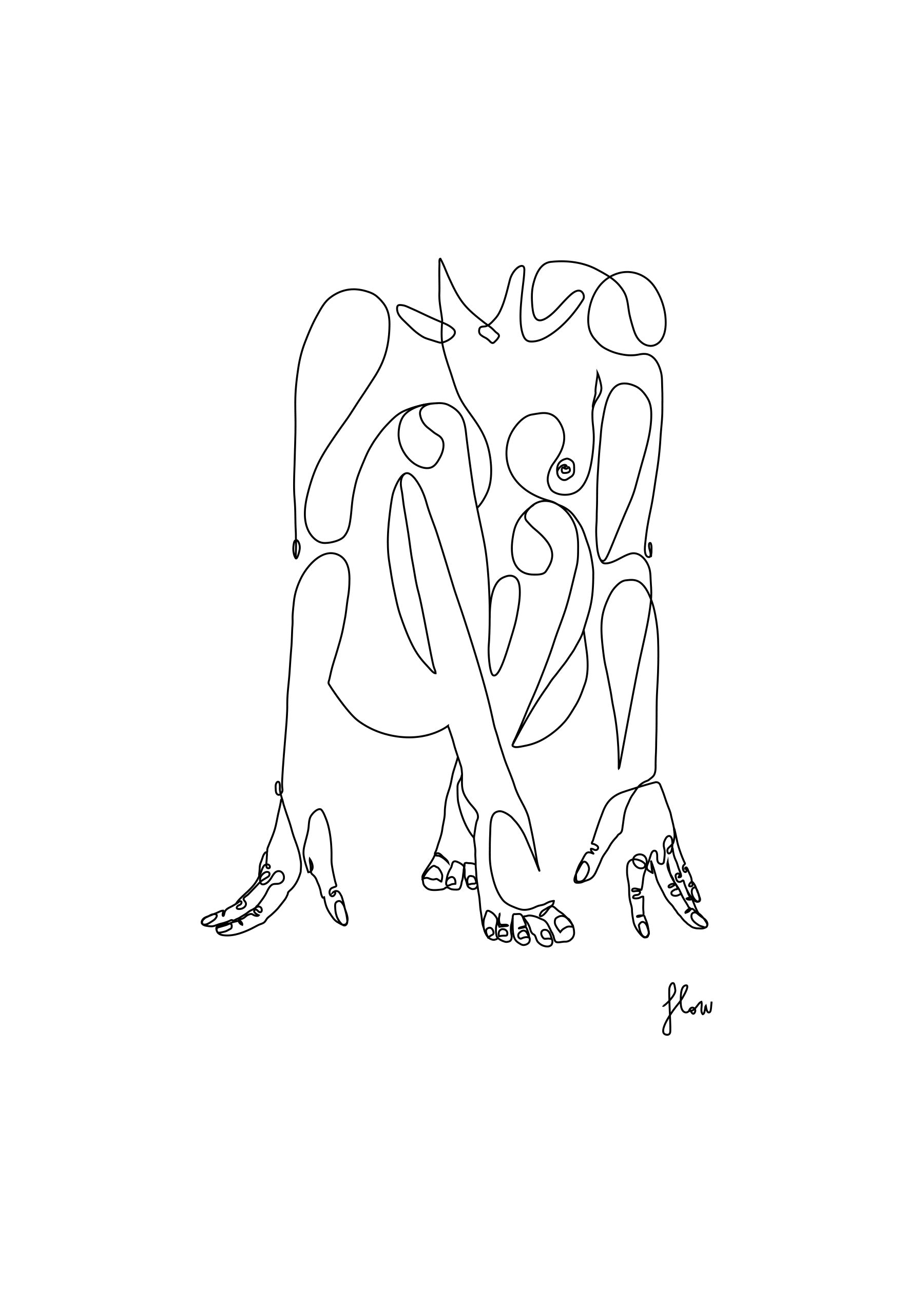 Sports muse: Line Art Artwork